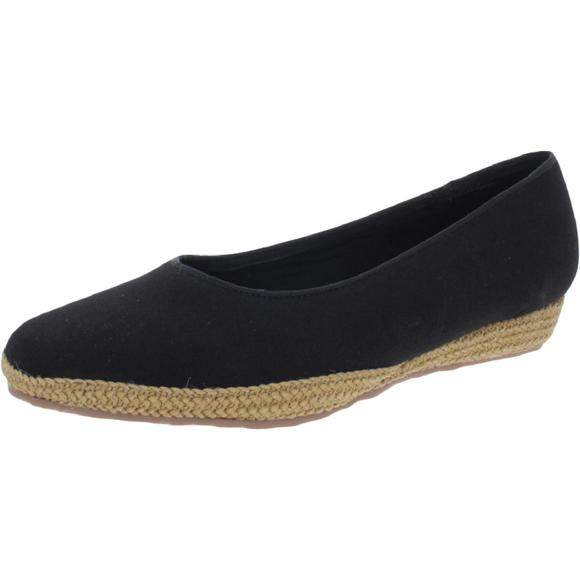 Beacon | Shoes | Beacon Womens Phoenix Black Canvas Espadrille Slip On ...
